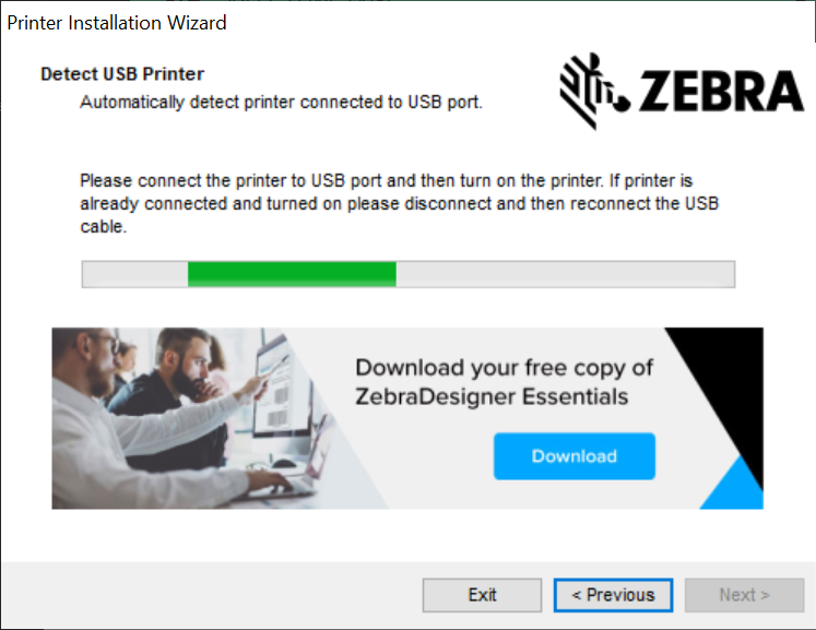 Instale la impresora Zebra usando el controlador v10