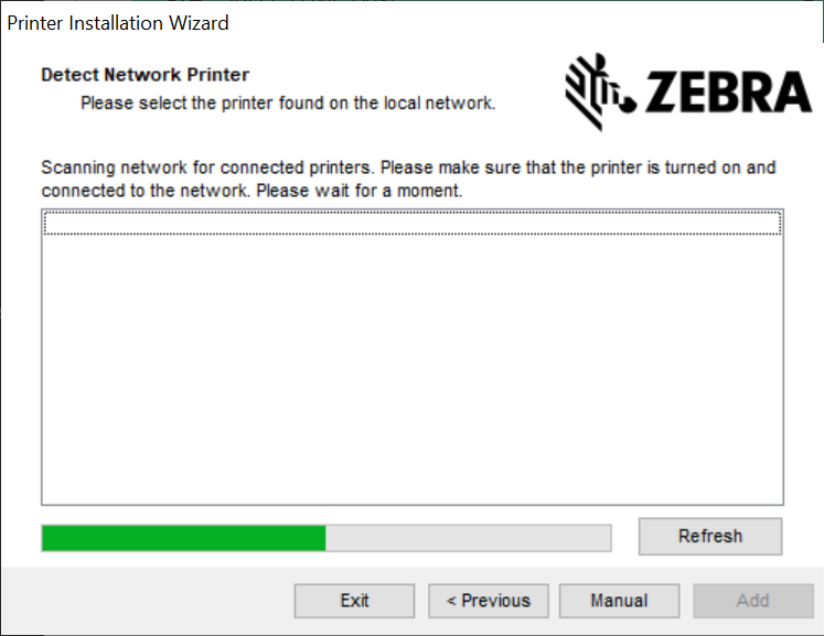 Instale la impresora Zebra usando el controlador v10