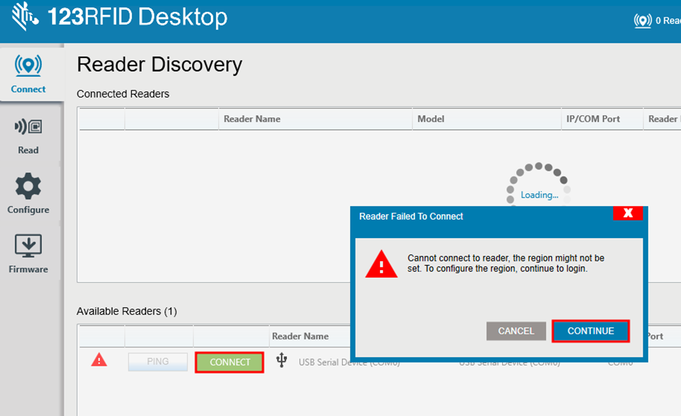 123RFID Desktop: RFD40 Firmware Update Error