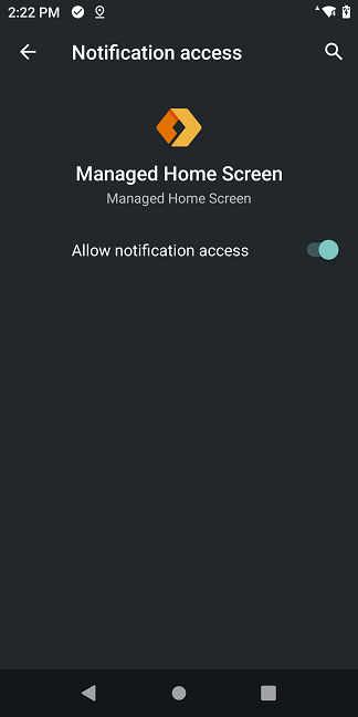 Enable Notification Access Permission via MDM/EMM OEMConfig 11.5.x.x