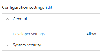 Enable USB Debugging (Developer Options) Using Microsoft Intune