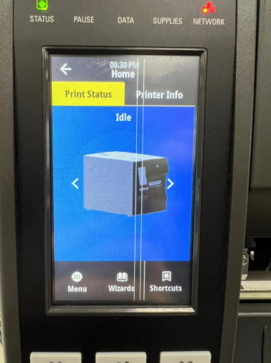 Accessing UPS ZT411 Printer's Generic Menu