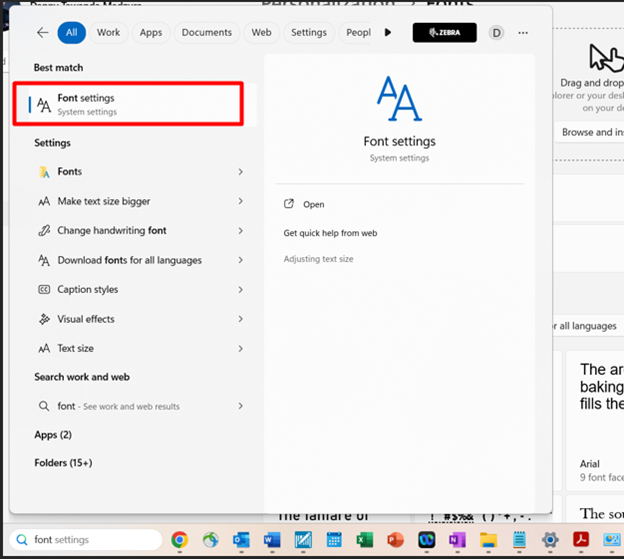 Load Font on Printer to Use Within ZebraDesigner 3