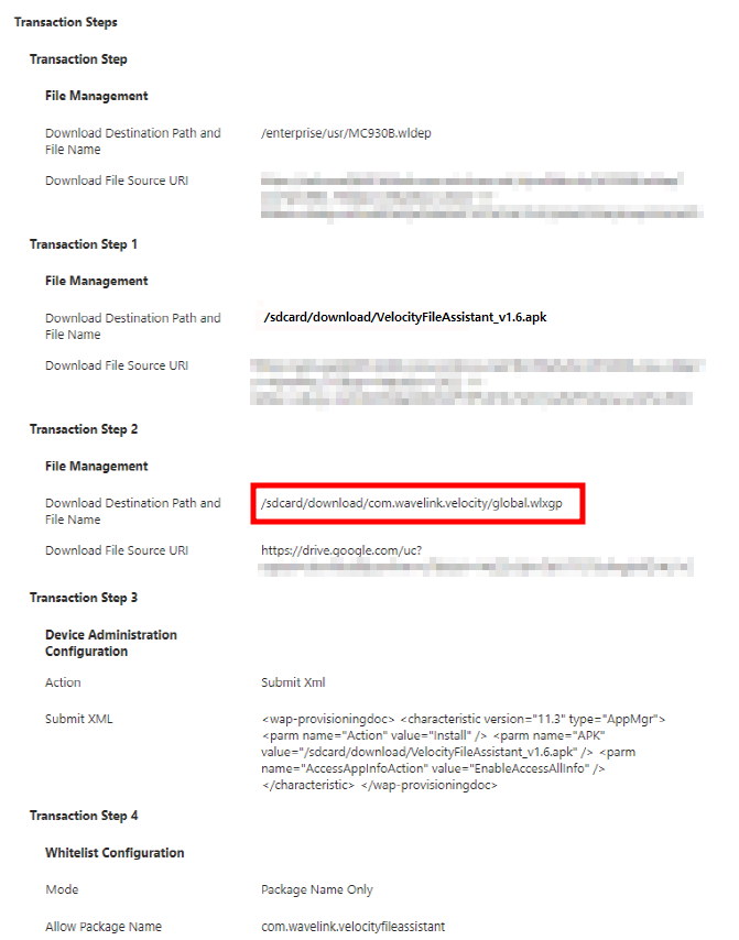 MC93 A11 global.wlxgp File Deployment via MS Intune