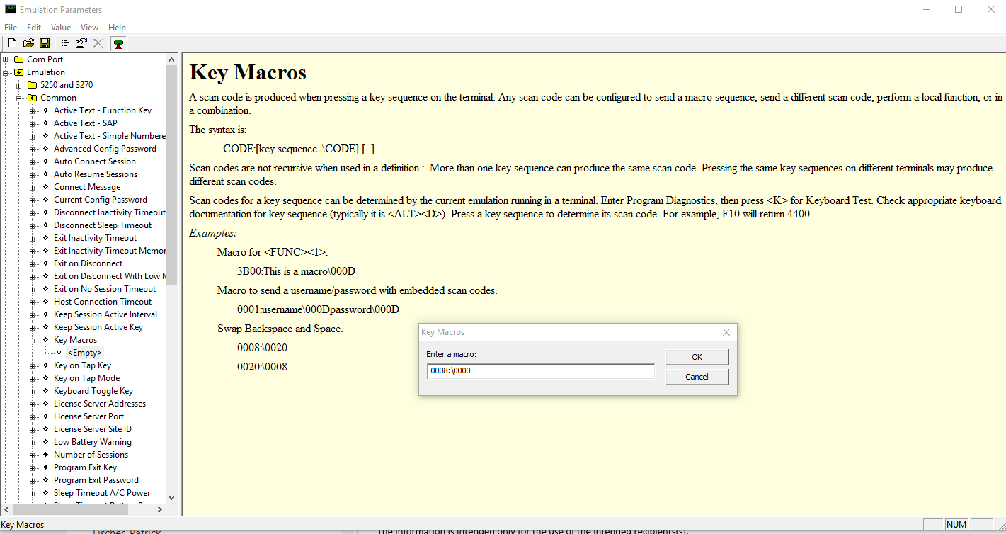 Disable a Hardware Keypress in Wavelink TelnetCE