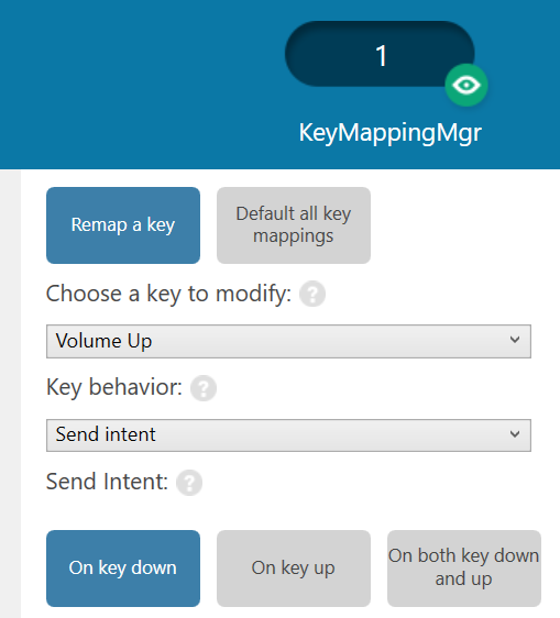 StageNow Key Mapping for Intent Output