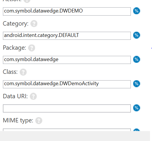 StageNow Key Mapping for Intent Output