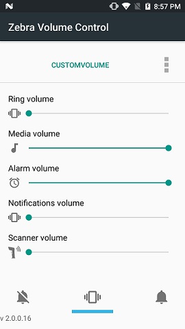 Adjust Volume Control Level (Zebra Volume Control) Using StageNow Tool