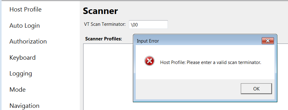 Velocity Version 2.1.8 Supports a Null Value for VT Scan Terminator