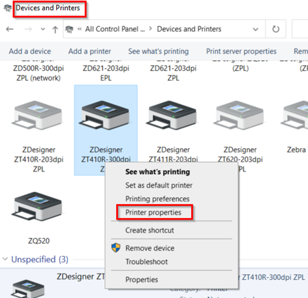 Setting Darkness and Speed with ZDesigner Driver V5
