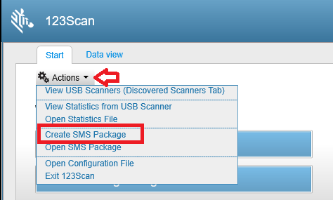 Creating and Deploying SMS Package for Zebra Scanners