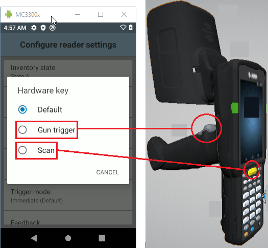 Enable Trigger For DataWedge RFID Read on Android 10 Devices