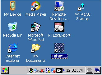 Pair and Connect RS507 to WT41N0 Running Wavelink TelnetCE