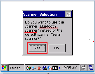 Pair and Connect RS507 to WT41N0 Running Wavelink TelnetCE