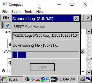 Retrieve Scanner Log File