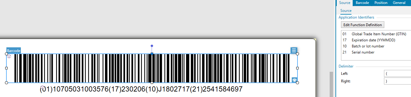 ZebraDesigner 3: GS1 Barcode Creation