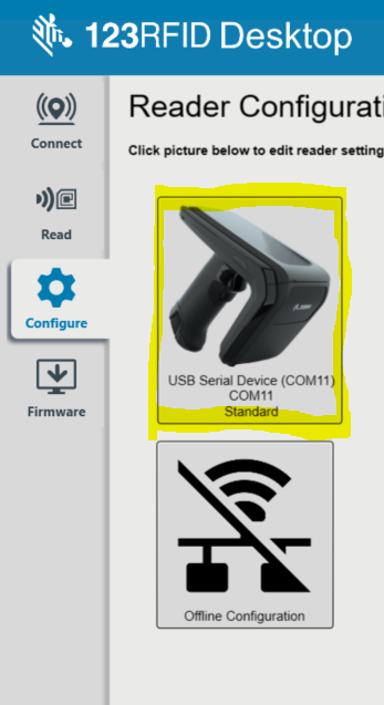 Redefinição de fábrica RFD40