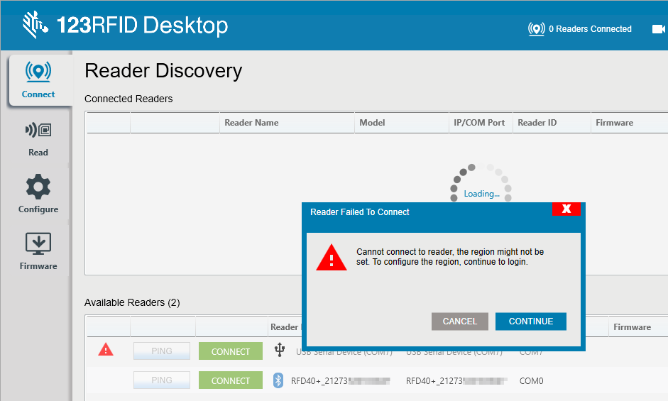 Mise à Jour du Micrologiciel RFD40 à L’Aide De 123RFID Desktop