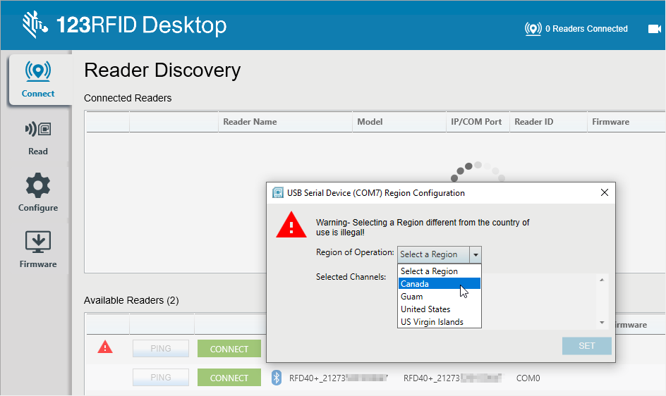 RFD40-Firmware-Update Mit 123RFID-Desktop