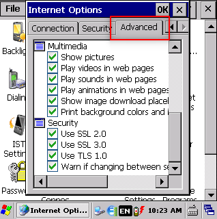 Check the TLS Version on Windows CE Devices