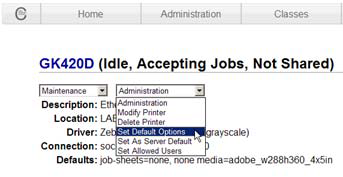 Configuring a Zebra Printer with the CUPS Driver