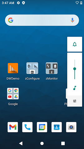 Android 11: Disable Zebra Volume Control Application