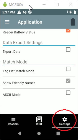 123RFID Mobile(버전 1.0.1.58 이상)을 사용하여 ASCII 형식의 RFID 태그 읽기