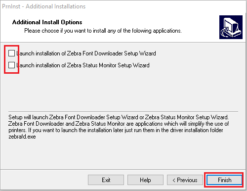 Zebra Setup Utilities Install A Usb Driver Or A Network Driver Using