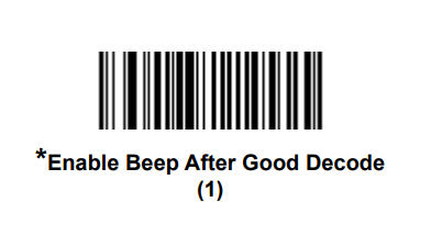 Lowering or Increasing Scanner Decode Beep Volume and Disabling or Enabling Beep After Good Decode