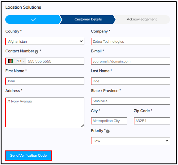 Site Guide: Create Case Online Submission Form