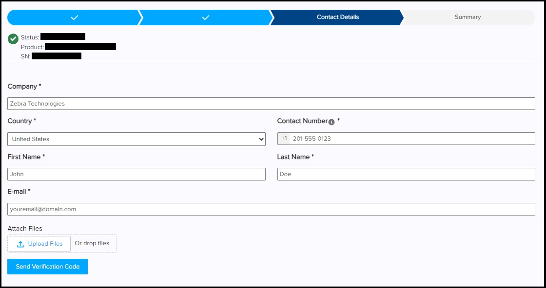 Site Guide: Create Case Online Submission Form