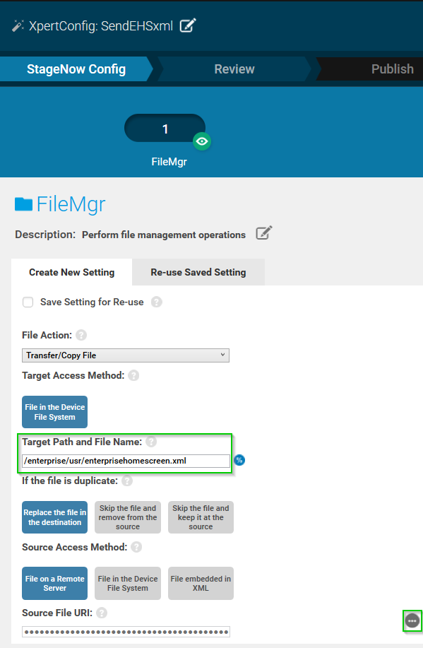 Setting up Enterprise Home Screen Profile via StageNow