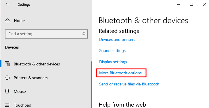 RS5100: Find BT MAC Address from Label and Win10