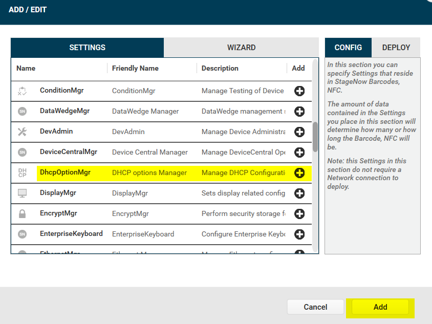 Enabling DHCPv6 via StageNow