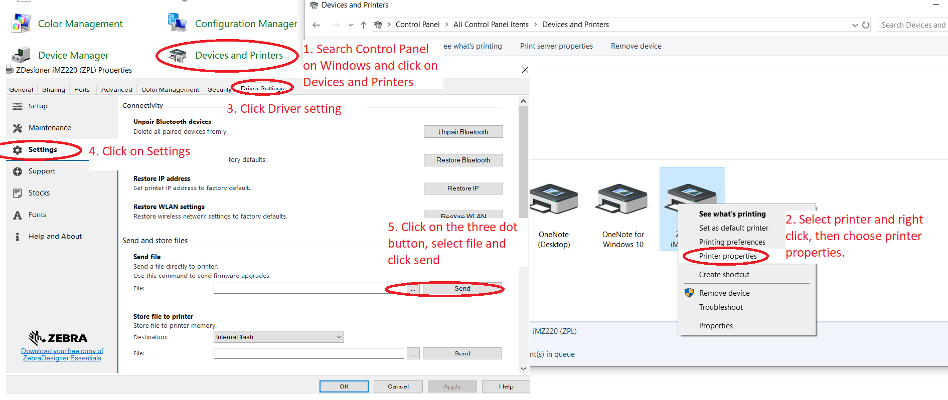Impression en langage de programmation Intermec (IPL) avec les ...