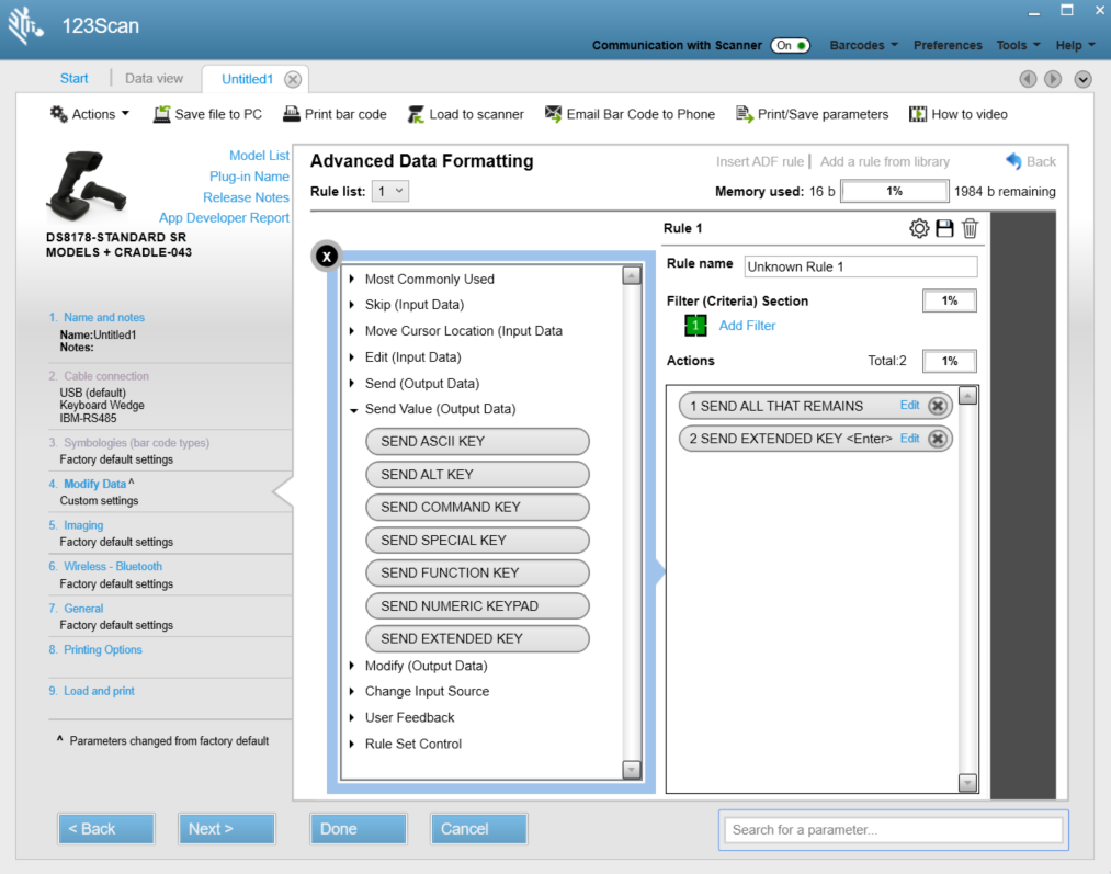 123Scan uitgebreide sleutel voor MDF