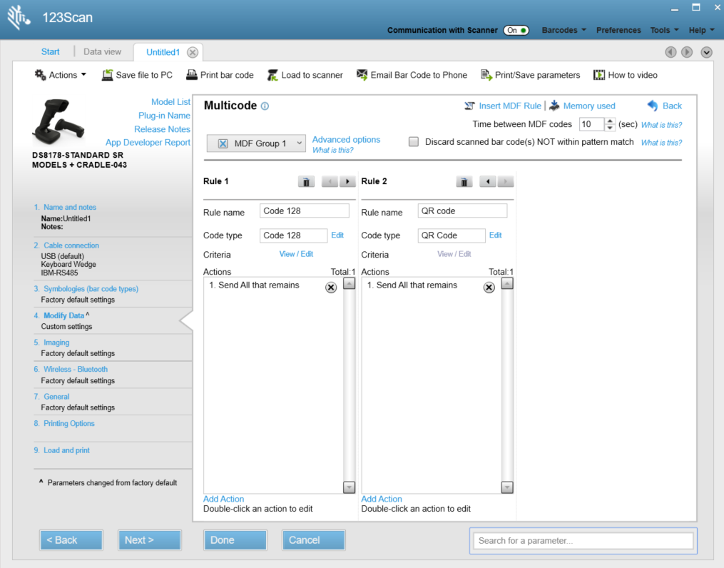 123Scan Extended Key für MDF