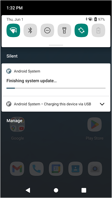 StageNow OS Upgrade With Suppress Reboot XML Deployed Using VMWare Workspace ONE UEM