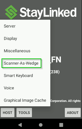 Staylinked SmartTEL: Barcode-Scanner-Einstellungen aktivieren und ändern
