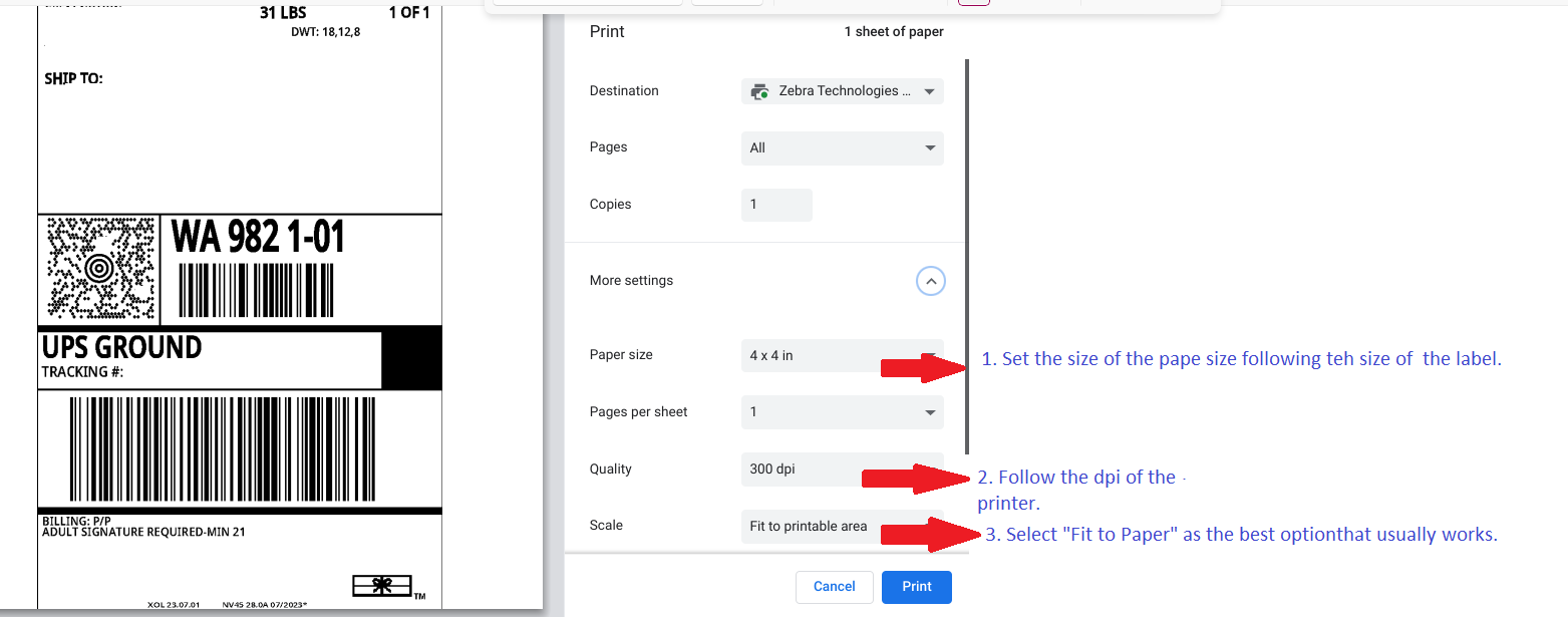 Using Zebra Label Printer on Chrome OS
