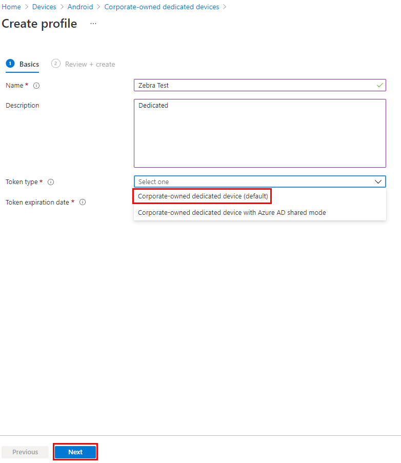 Enrolling Zebra Android Device with MS Intune
