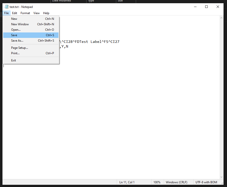 Creating a Test Label in Raw ZPL Coding Using ZebraDesigner 3 (Developer)