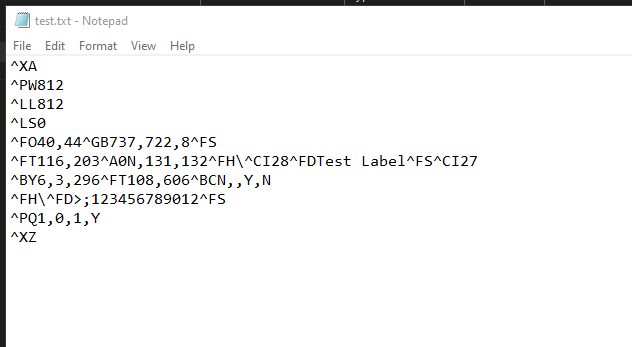 Creating A Test Label In Raw Zpl Coding Using Zebradesigner 3 Developer