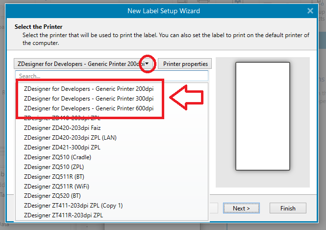 Zebradesigner 3개발자를 사용하여 원시 Zpl 코딩에서 테스트 라벨 생성