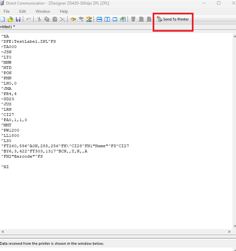 Store Label Format and Recall for Printing Using ZebraDesigner for Developers