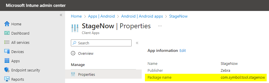 Habilitar la aplicación StageNow en dispositivos Android