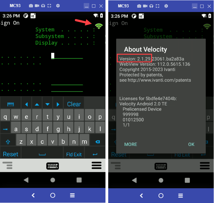 Velocity: Wi-Fi 信号強度インジケーターが Android 11 デバイスに表示されない