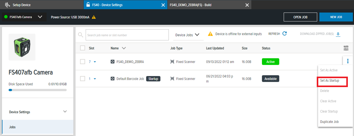Change the Default Job with Zebra Aurora Focus™ on FS10, FS20, FS40 and ...