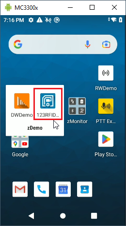 123RFID Mobile: Adjust Antenna Power Level