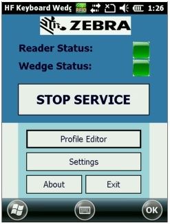 WAP4 + HF 키보드 웨지: 하나의 트리거를 할당하여 RFID HF(WA9905) 및 스캐너 SE965(WA9015)를 모두 활성화